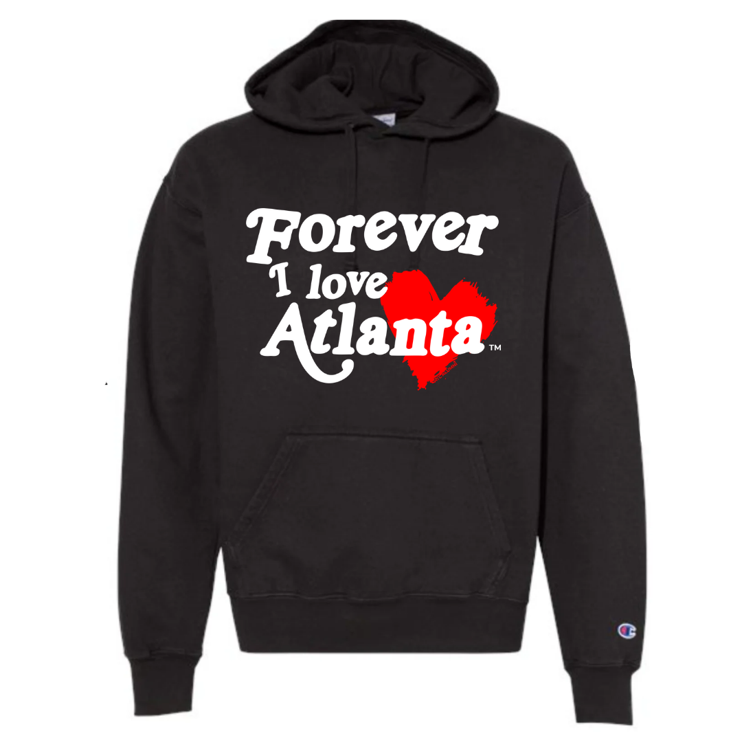 FOREVER I LOVE ATLANTA - LOGO HOODIE (BLACK/RED/WHITE) – atlalumni